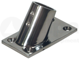 Stainless Steel Guard Railing Deck Socket 60°, Ø22,25mm With Square ...